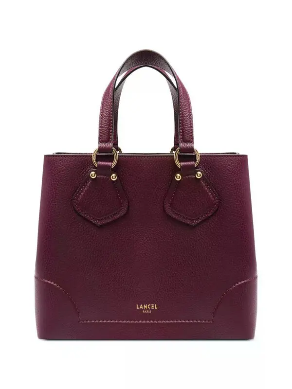 LANCEL Small Neo Izy Grained-leather Tote Bag - Purple