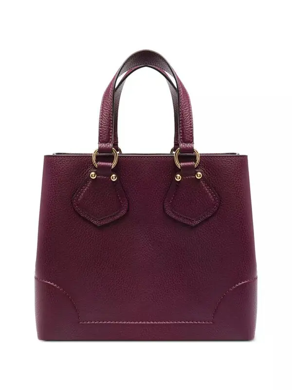 LANCEL Small Neo Izy Grained-leather Tote Bag - Purple