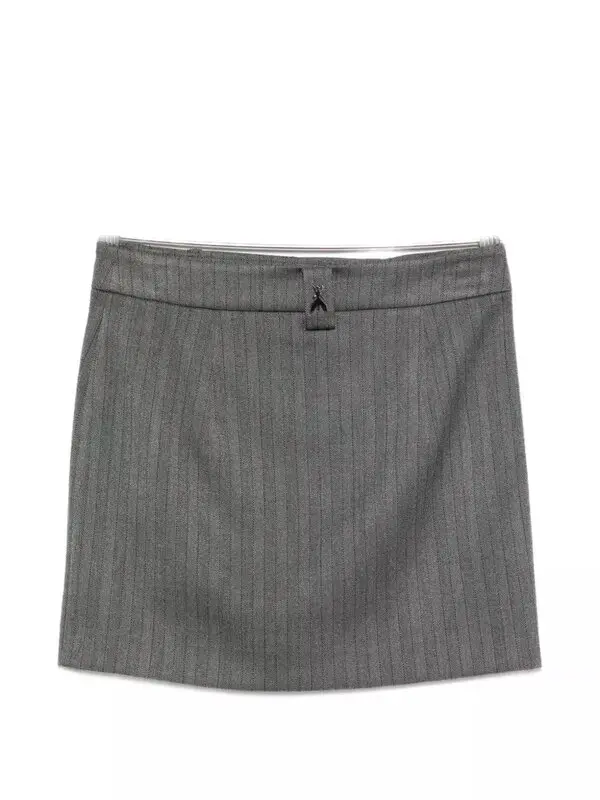 Patrizia Pepe Pinstriped Mini Skirt - Grey