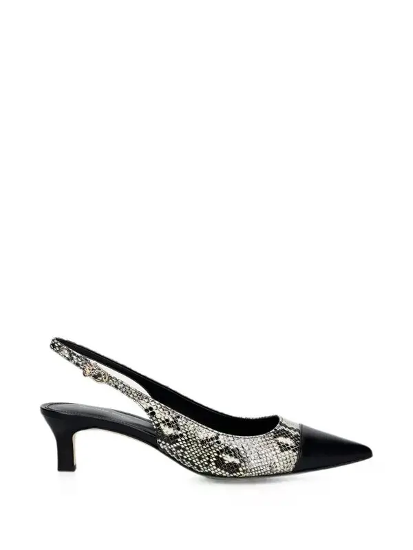 Michael Kors Amara Snake-effect Pointed-toe Pumps