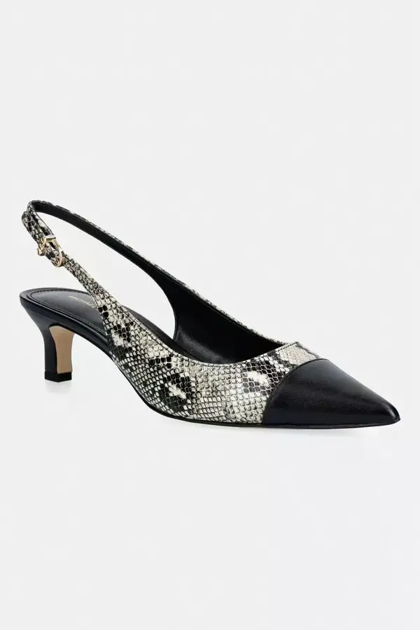 Michael Kors Amara Snake-effect Pointed-toe Pumps