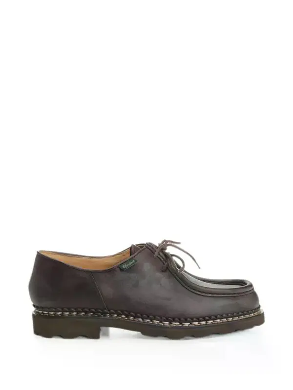 Paraboot Michael Norwegian-stitched Leather Derby Shoes - Brown