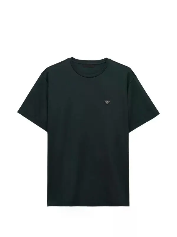 Prada Logo-plaque Cotton T-shirt