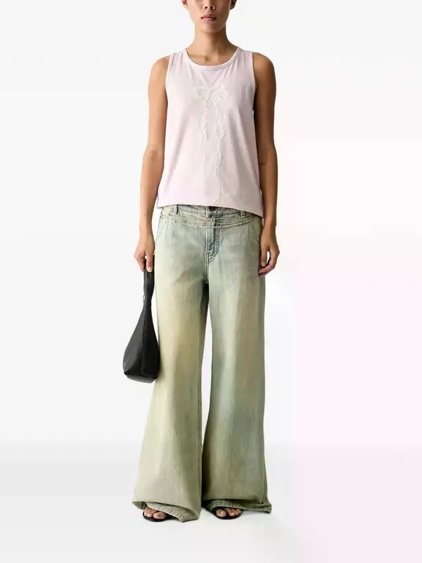 Miss Sixty Beaded-chain Flared Jeans