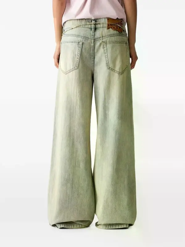 Miss Sixty Beaded-chain Flared Jeans