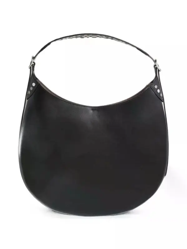 Polo Ralph Lauren Stud-embellished Leather Shoulder Bag - Black