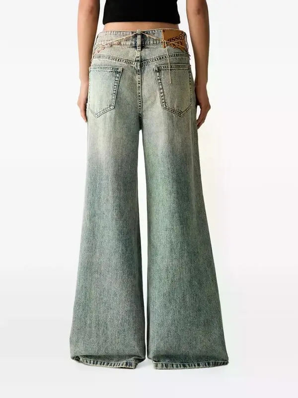 Miss Sixty Distressed Flared Jeans