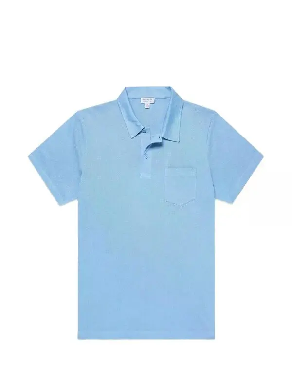 Sunspel Riviera Polo Shirt - Blue