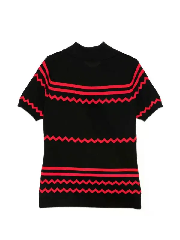 Cynthia Rowley Ziggy Cropped Polo Shirt