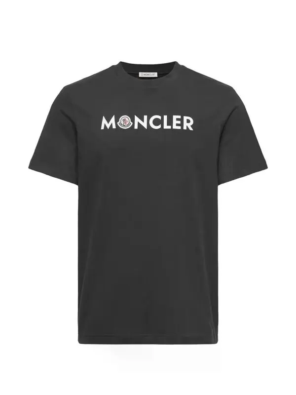 Moncler Logo-print Cotton T-shirt - Black