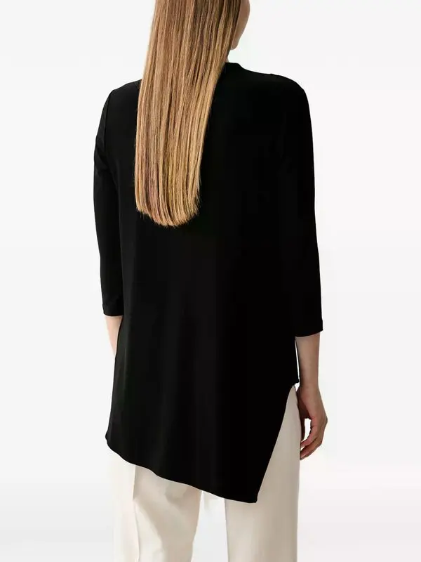 Joseph Ribkoff Asymmetric V-neck Top