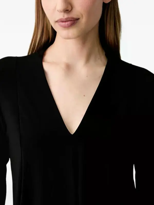 Joseph Ribkoff Asymmetric V-neck Top