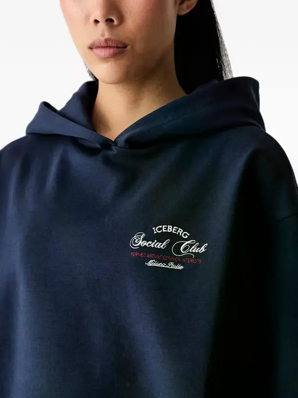 Iceberg Logo-embroidered Hoodie