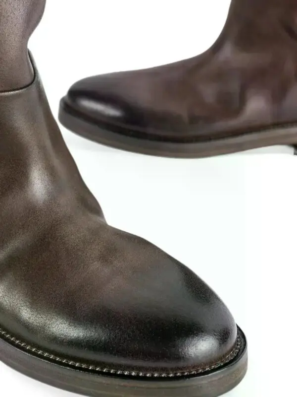 Marsèll Leather Slouchy Boots - Brown