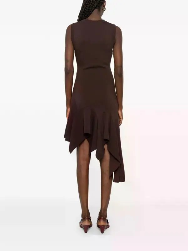 Sandro Asymmetric Ruffled Mini Dress