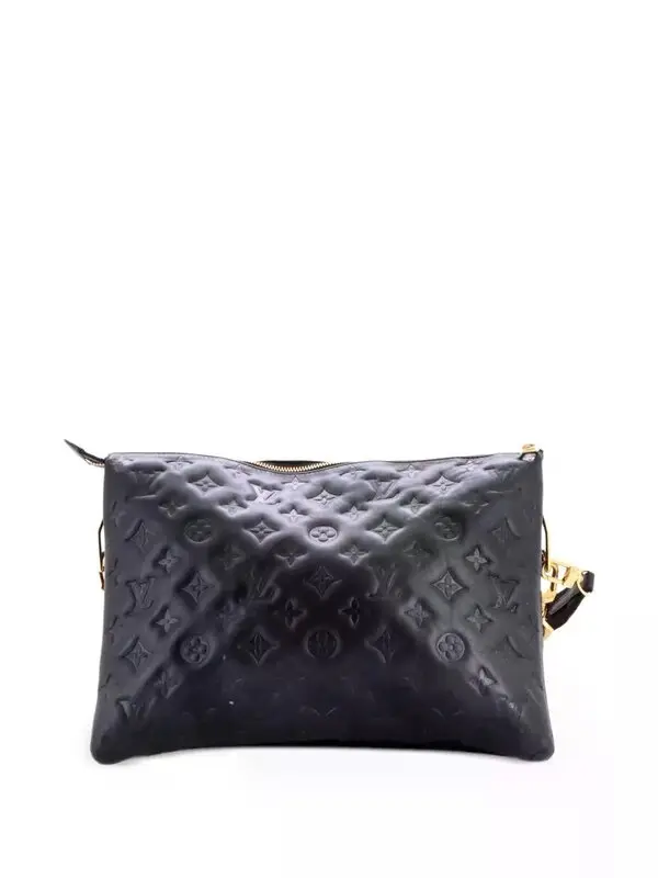 LOUIS VUITTON Coussin Bag Monogram Embossed Lambskin Mm - Black