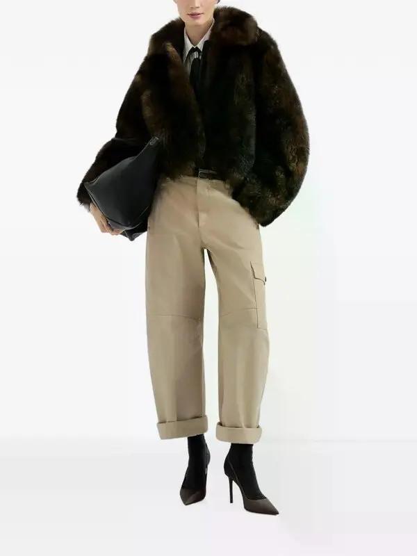 Brunello Cucinelli Monili Barrel-leg Cargo Pants