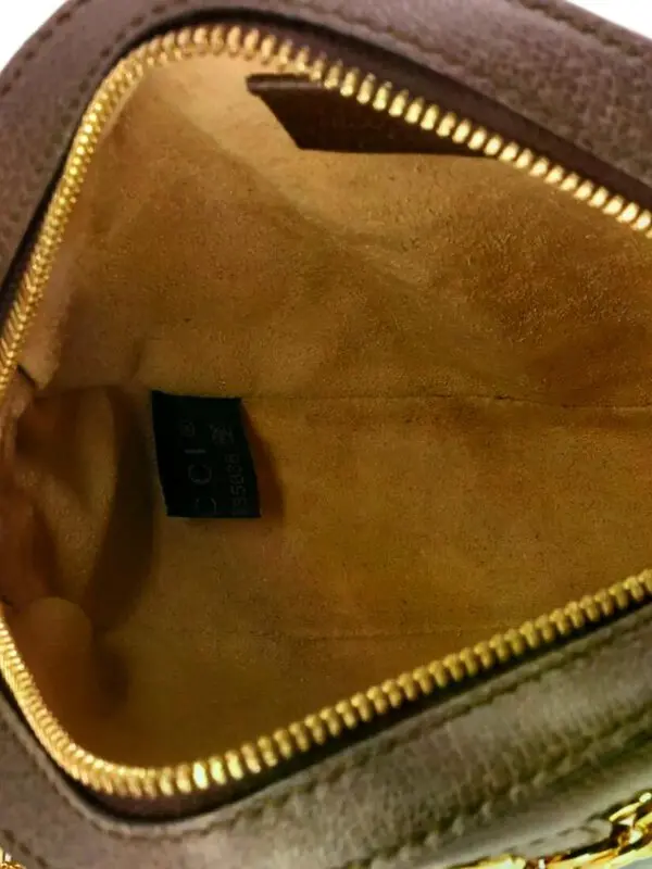 Gucci Ophidia Round Shoulder Bag Gg Coated Canvas Mini Crossbody Bag