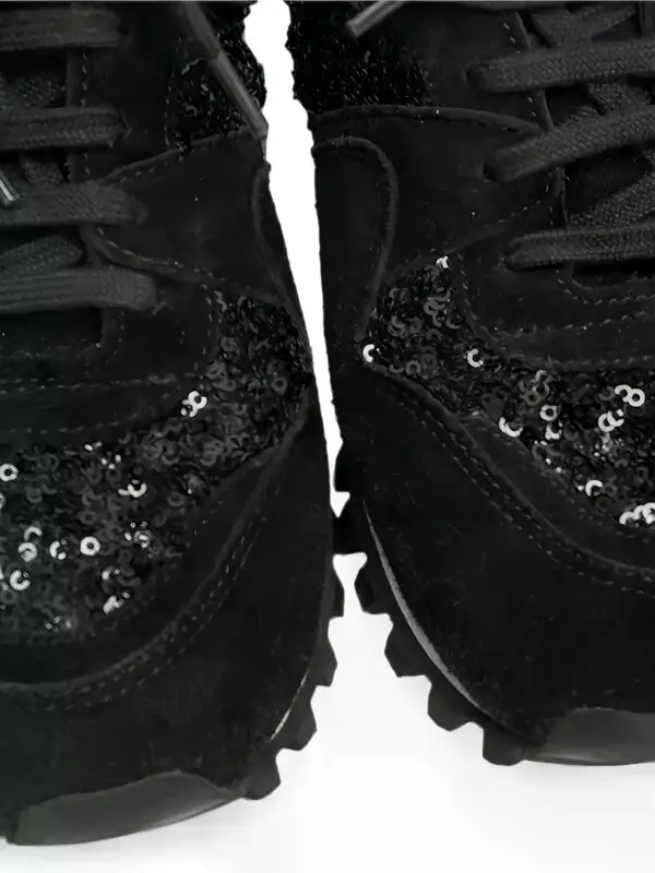 Comme Des Garçons Spalwart Sequin-embellished Sneakers