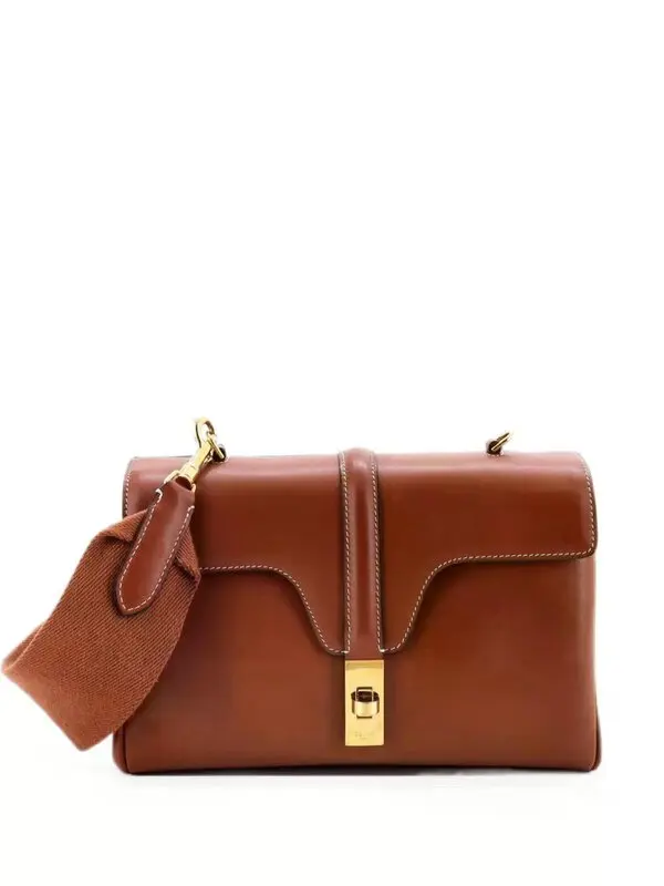 Celine Soft 16 Bag Smooth Calfskin Teen Shoulder Bag - Brown
