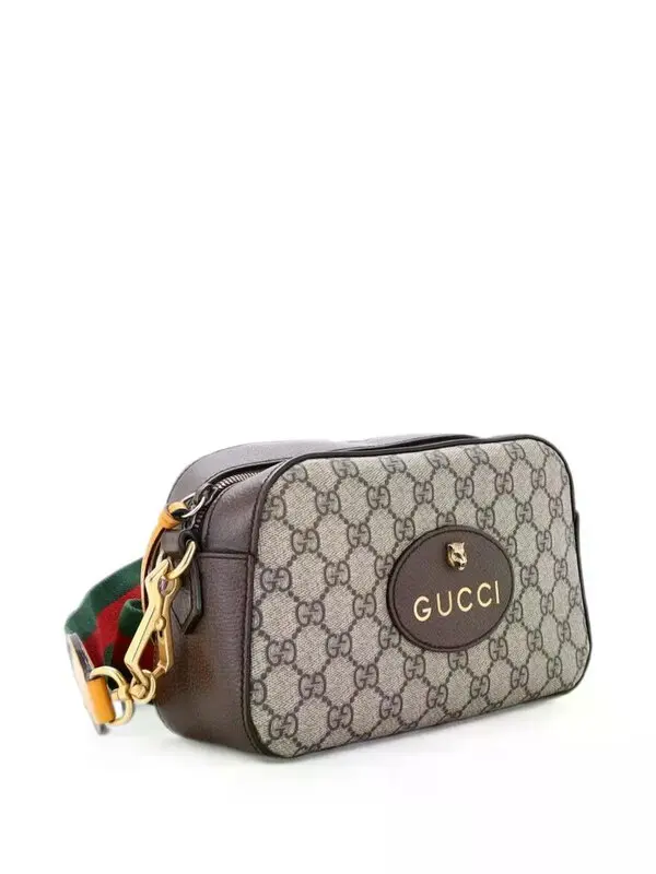 Gucci Neo Vintage Camera Messenger Bag Gg Coated Canvas Crossbody Bag - Brown