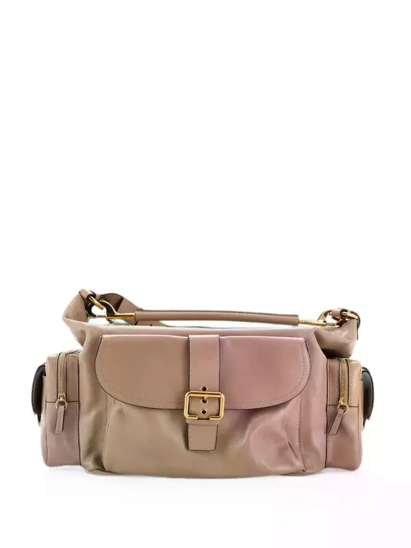 Chloé Camera Leather Large Shoulder Bag - Neutrals