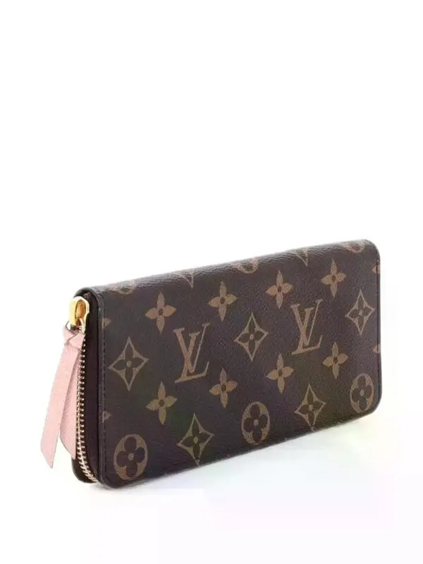 LOUIS VUITTON Clemence Wallet Monogram Canvas Small Wallets