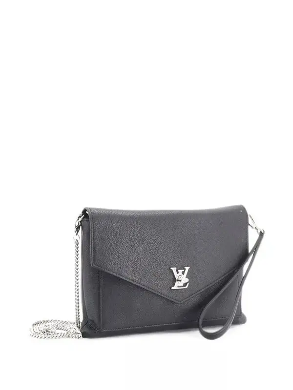 LOUIS VUITTON Mylockme Pochette Leather Clutch Bag