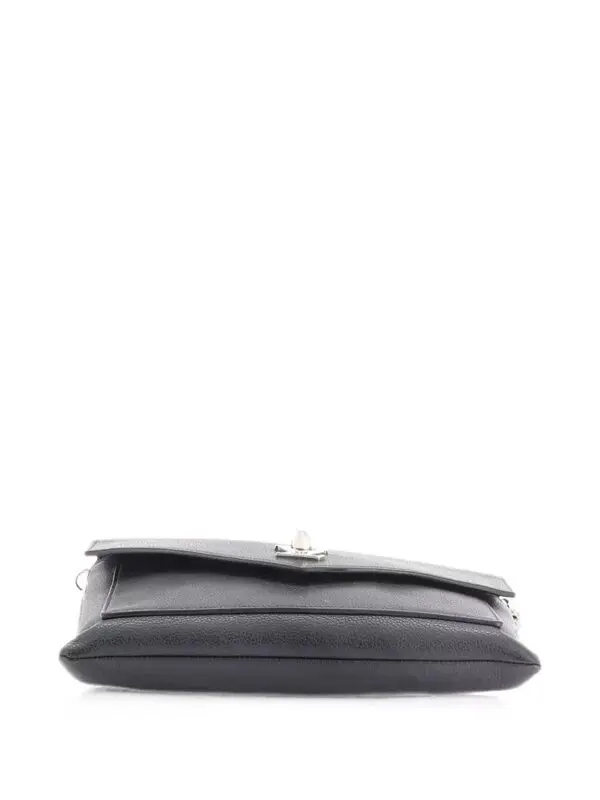 LOUIS VUITTON Mylockme Pochette Leather Clutch Bag
