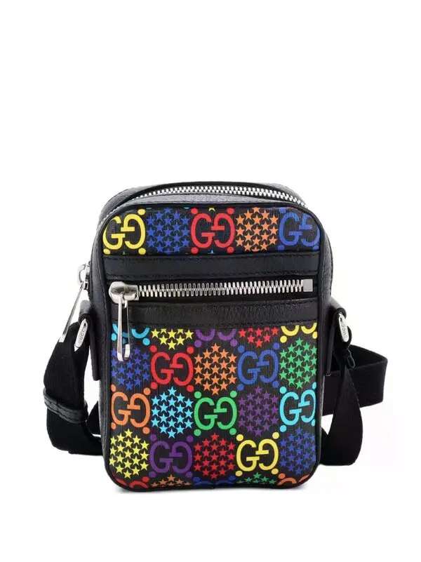 Gucci Psychedelic Print Gg Coated Canvas Mini Messenger Bag - Multicolour