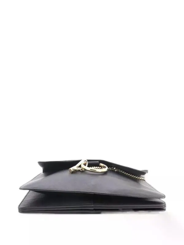 Chloé Faye Leather And Suede Medium Shoulder Bag - Orange