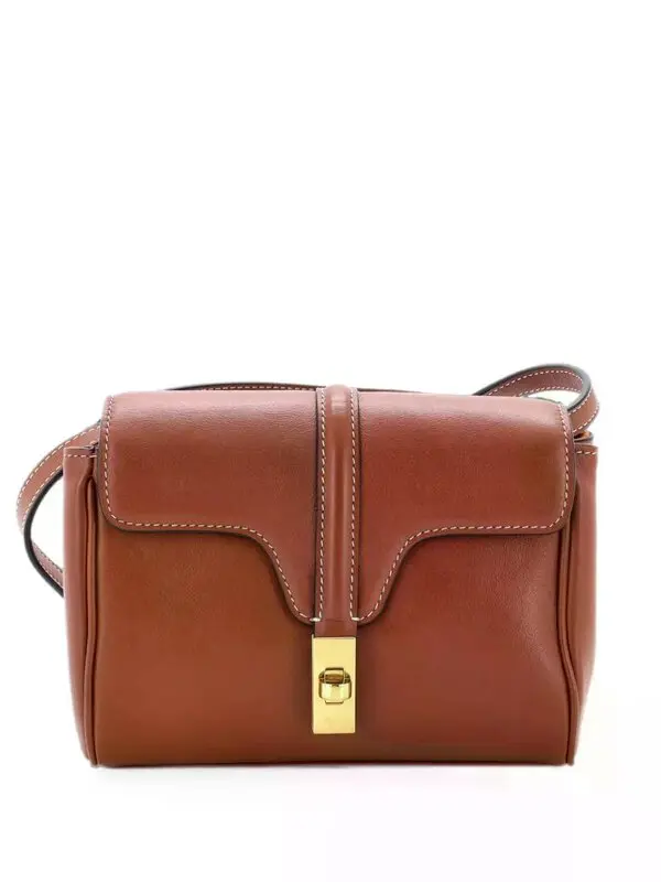 Celine Soft 16 Bag Smooth Calfskin Mini Crossbody Bag - Brown