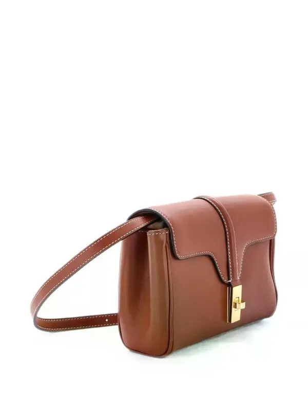 Celine Soft 16 Bag Smooth Calfskin Mini Crossbody Bag - Brown