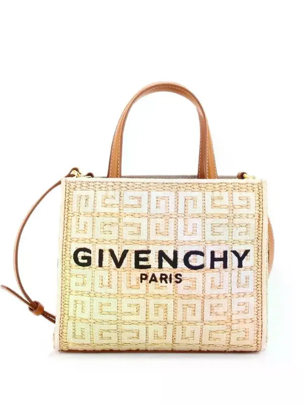 Givenchy G-tote 4g Raffia Mini Satchel