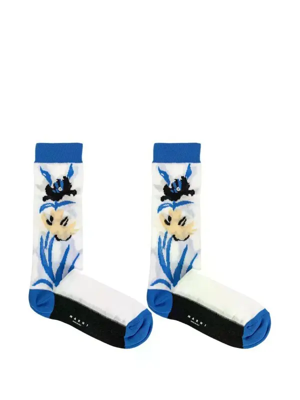 Marni Floral-motif Socks
