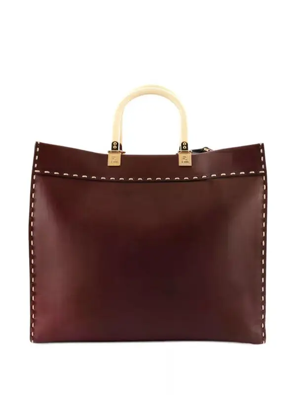 Fendi Sunshine Shopper Leather Medium Tote Bag