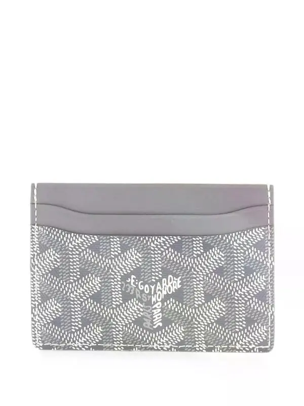 Goyard Saint Sulpice Coated Canvas Card Holder - Grey