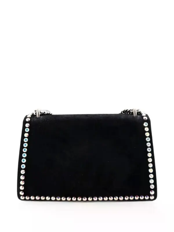 Gucci Dionysus Suede Small Shoulder Bag With Crystal Embellishments