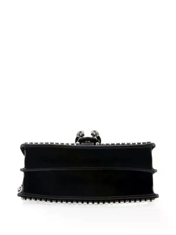 Gucci Dionysus Suede Small Shoulder Bag With Crystal Embellishments