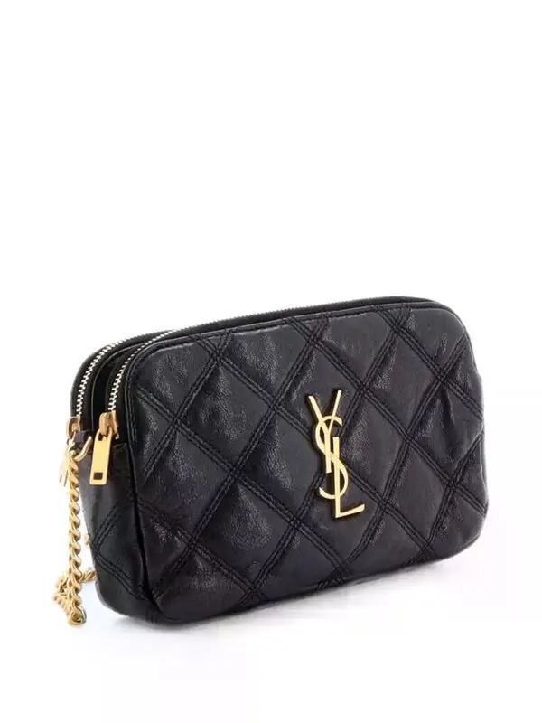 Saint Laurent Becky Quilted Leather Mini Crossbody Bag - Black