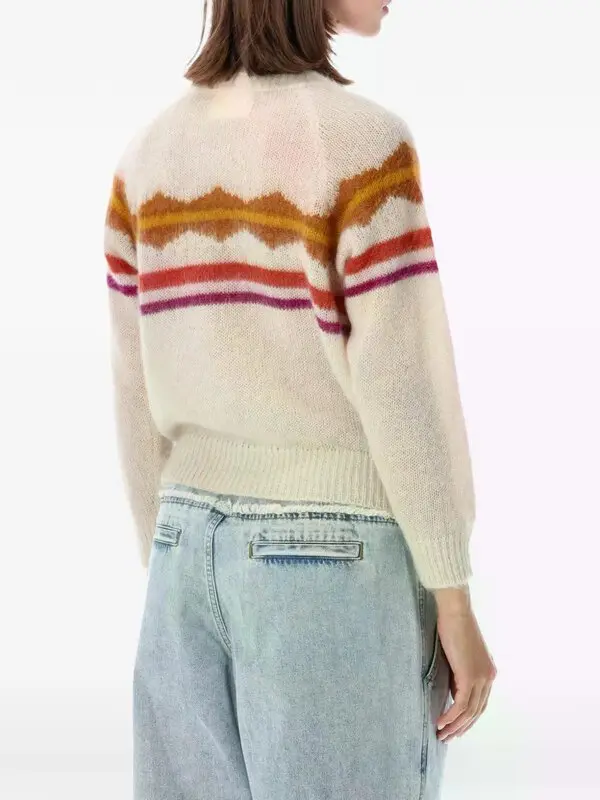 MARANT ETOILE Monette Raglan-sleeve Sweater - Neutrals