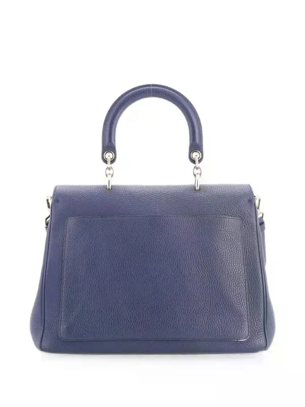 Dior Be Bag Pebbled Leather Medium Satchel