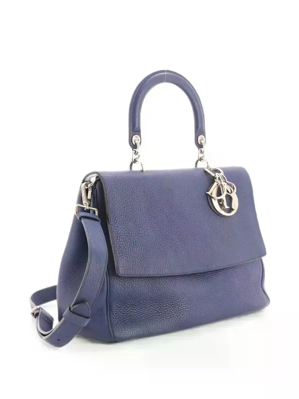 Dior Be Bag Pebbled Leather Medium Satchel