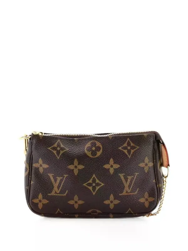LOUIS VUITTON Pochette Accessoires Monogram Canvas Mini Clutch Bag