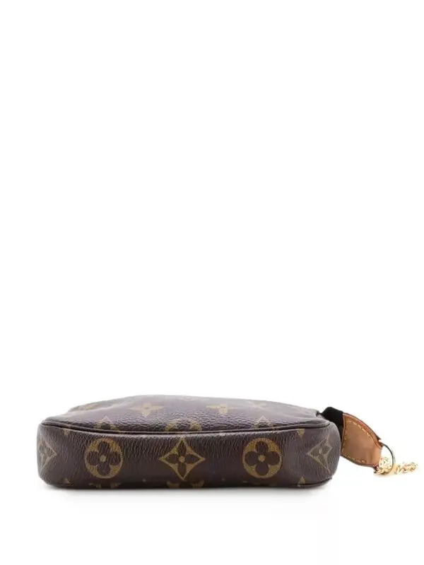 LOUIS VUITTON Pochette Accessoires Monogram Canvas Mini Clutch Bag - Brown