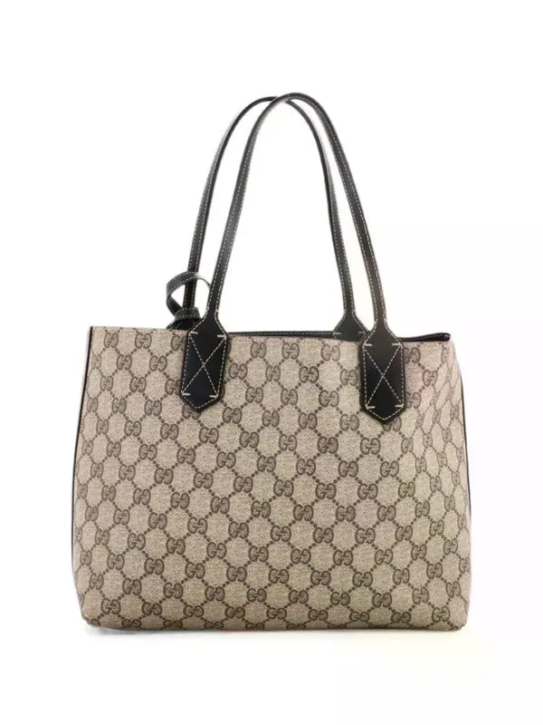Gucci Reversible Gg Print Leather Small Tote Bag