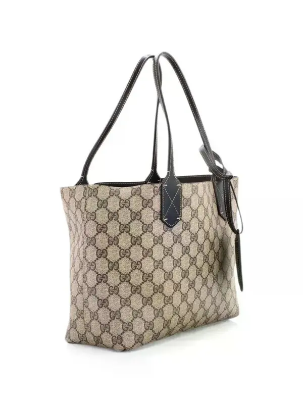 Gucci Reversible Gg Print Leather Small Tote Bag