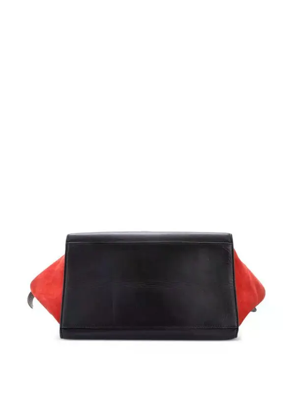 Celine Tricolor Trapeze Satchel - Multicolour