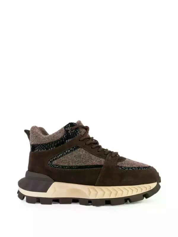 LINDA BAUMANN Panelled Sneakers - Brown