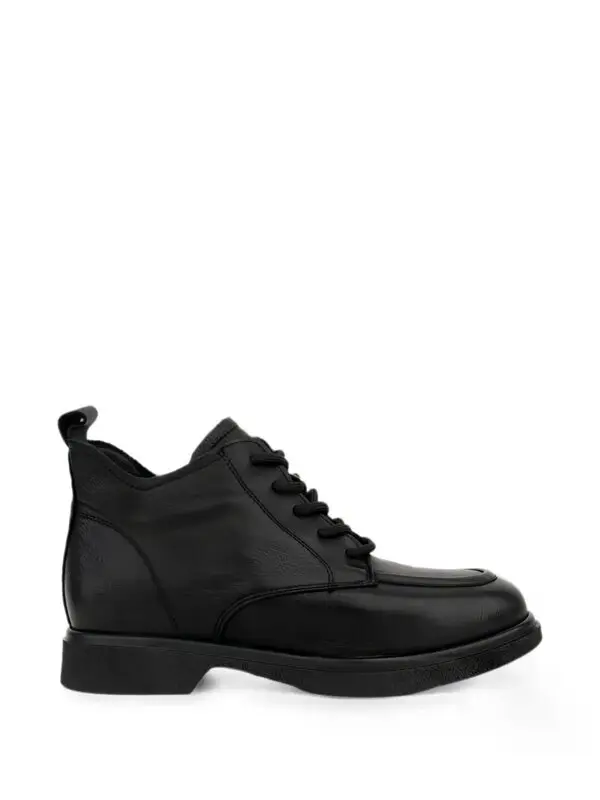 LINDA BAUMANN Lace-up Side-zip Ankle Boots - Black